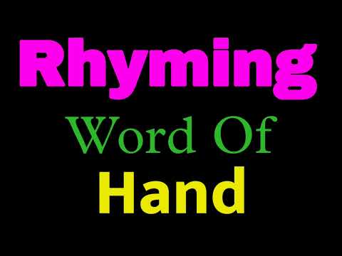 Hand rhyming words | Rhyming words of Hand | Hand ka rhyming word | Rhyming Words