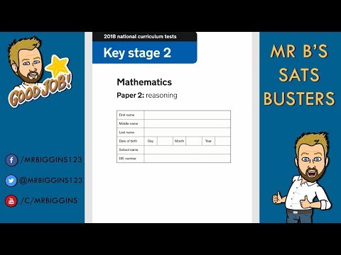 SATs Buster - Mathematics 2018 - Paper 2 Reasoning