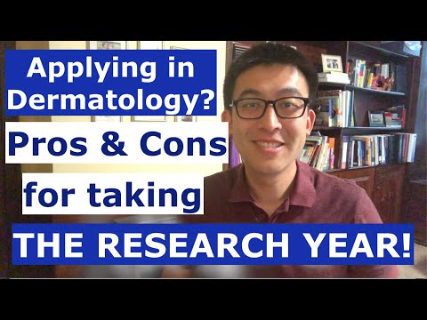 Applying in Dermatology - The Research Year! Should you take that year off?