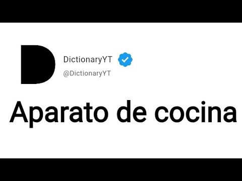 Aparato de cocina Meaning in English