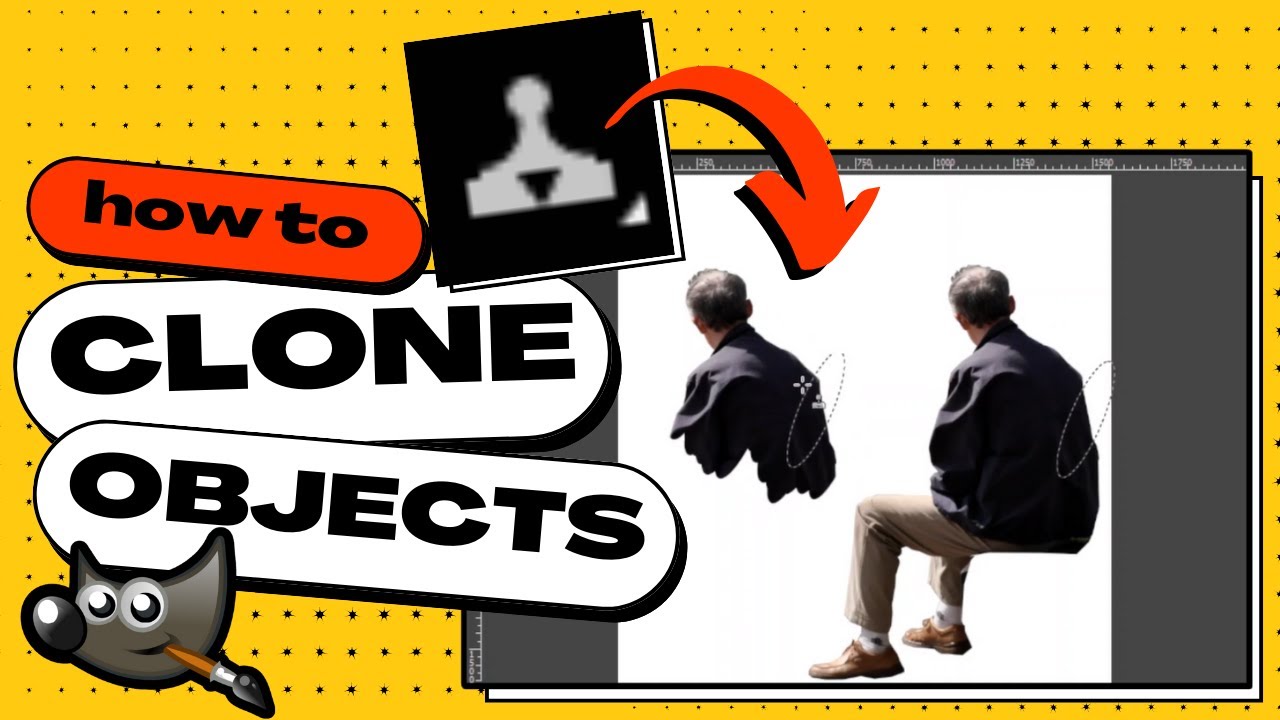GIMP - CLONE or DUPLICATE any Object  (Simple Clone Tool!)