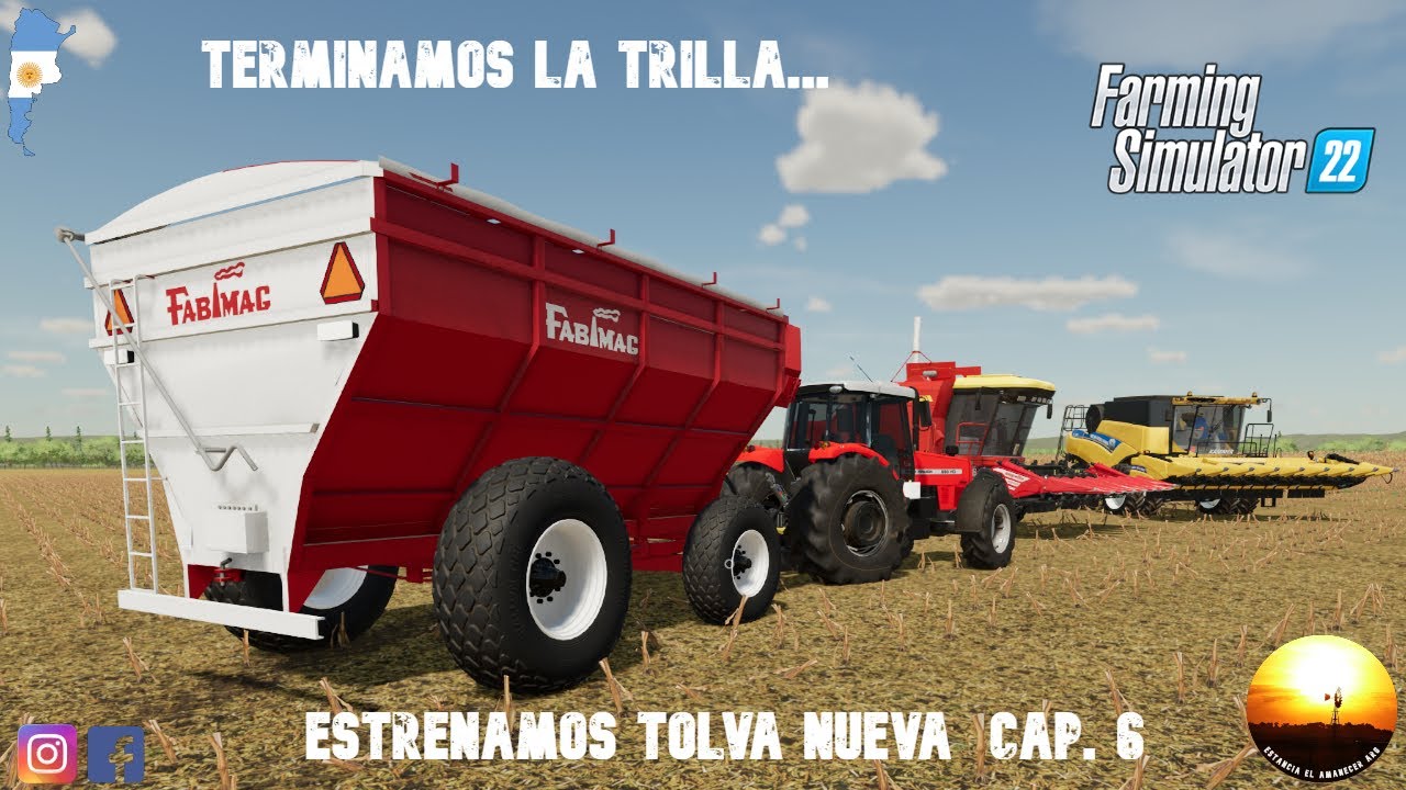 Farming Simulator 22 Argentina Corn Threshing Part 2