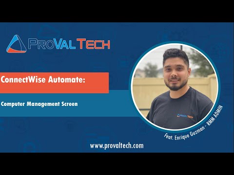 ConnectWise Automate: Computer Management Screen