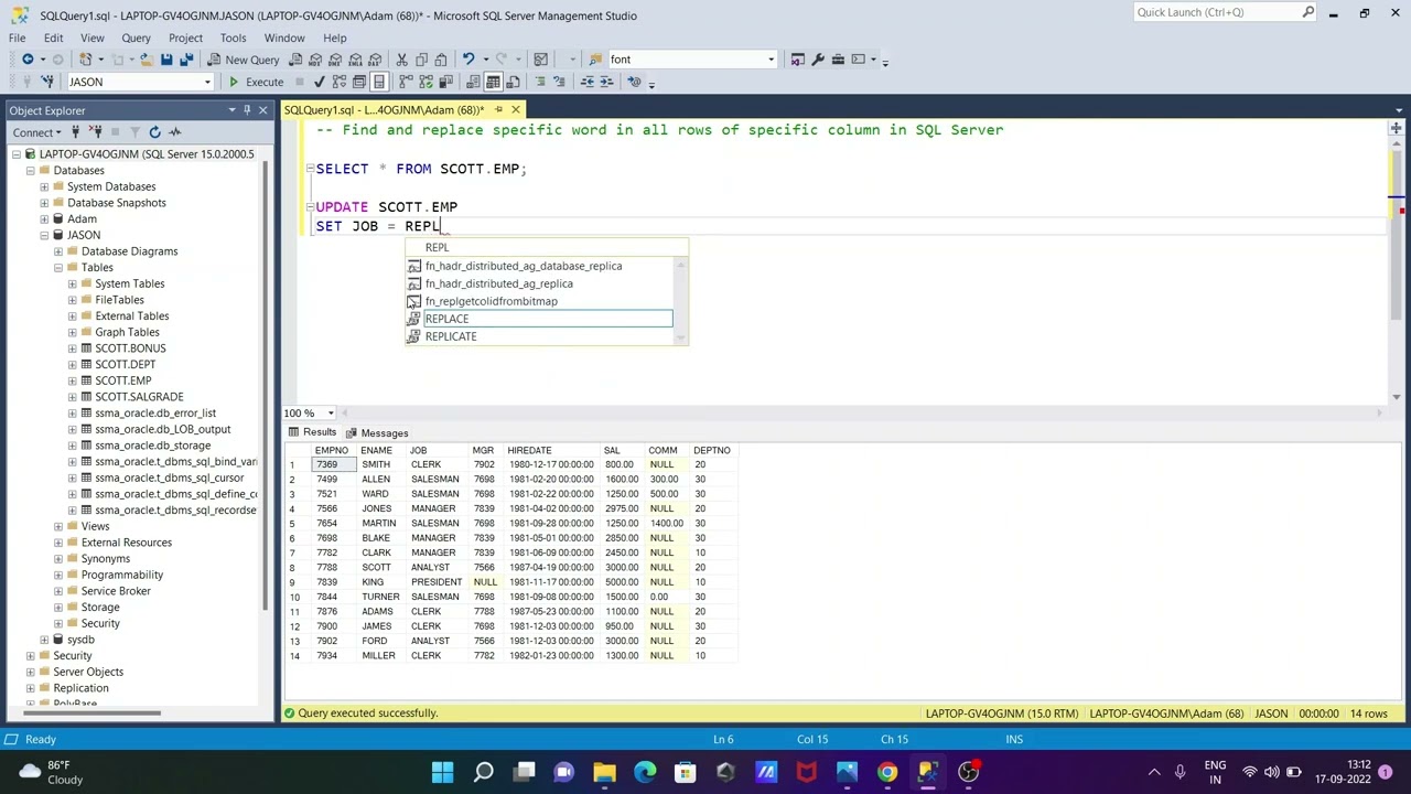 How to replace specific string in SQL Server