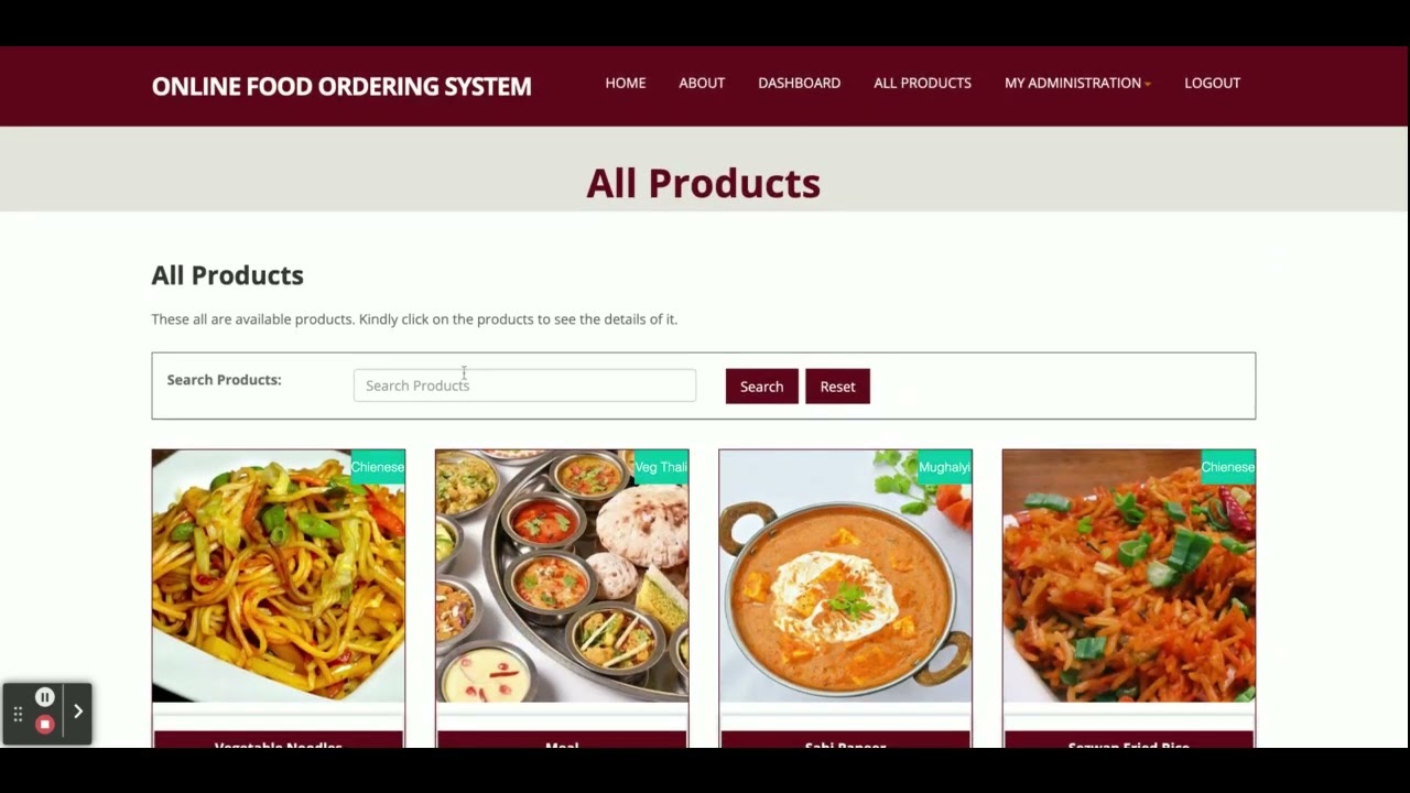Online Food Ordering System Project | Spring Boot ReactJS Project Tutorial