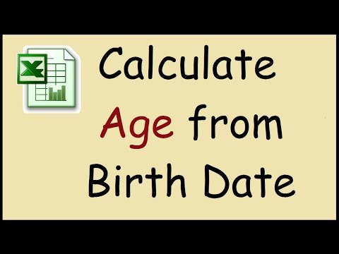 How to calculate age from date of birth Excel