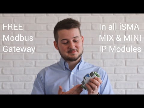 Easily connect up to 128 Modbus devices using built-in Modbus TCP Gateway in iSMA IO modules. ENG/DE
