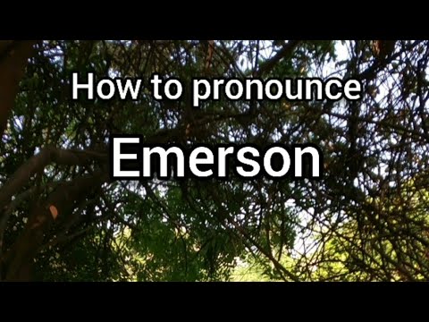 How to Pronounce Emerson