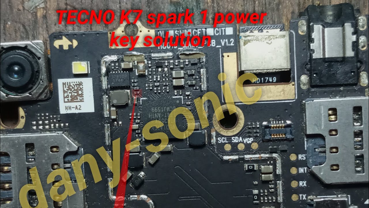 TECNO K7 spark 1 power key solution