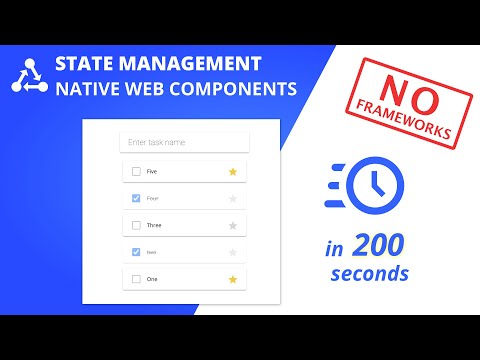 State Management concepts with Native Web Component in 200s