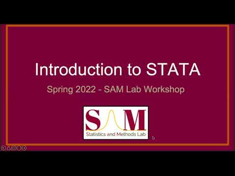 Introduction to STATA