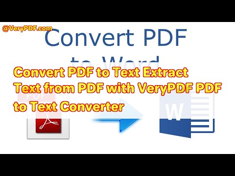 Convert PDF to Text Extract Text from PDF with VeryPDF PDF to Text Converter