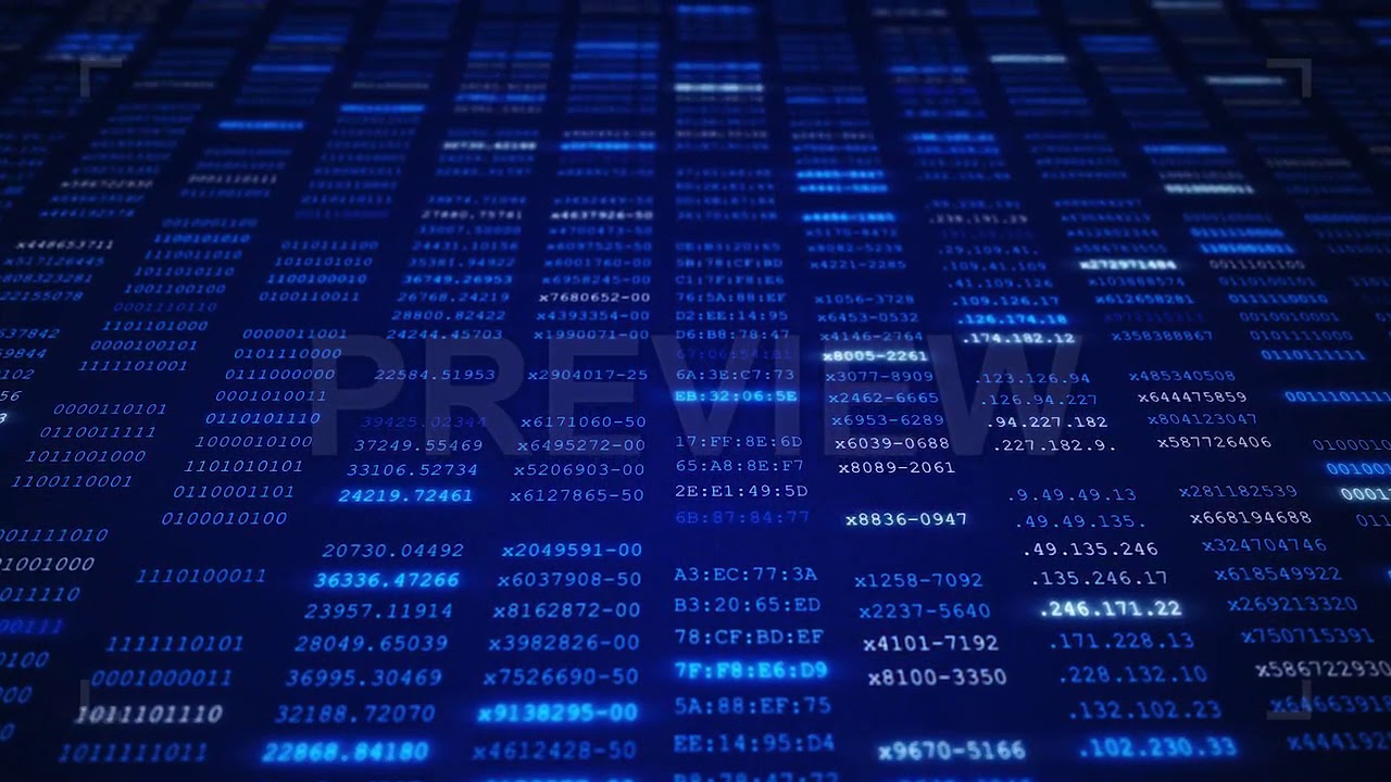 Binary Code Stream | Stock Motion Graphics - Motion Array