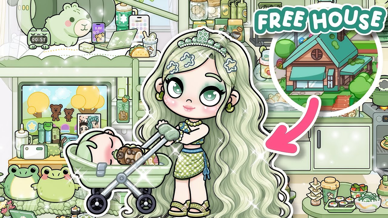 I Built a FREE Small Green House! 💚 (So Cute!) | Avatar World | Pazu
