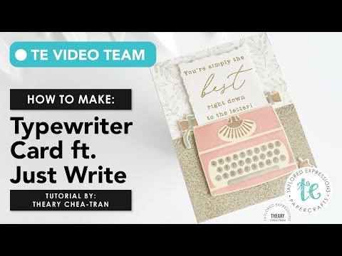 Just Write Cardmaking Kit | Create Typewriter-Themed Cards | @cloudycoraldesigns