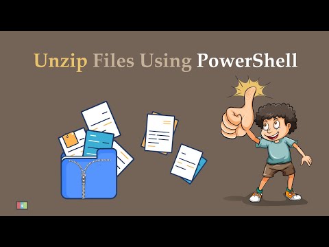 How to Unzip files Using PowerShell