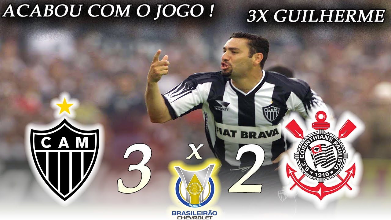 Atlético MG vs Corinthians ● 1999 Brazilian Championship Final ● Highlights - GUILHERME 3X!