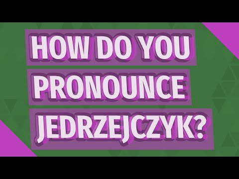 How do you pronounce jedrzejczyk?