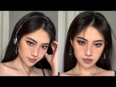 fox cat eye ulzzang korean douyin makeup tutorial 🤍 smokey
