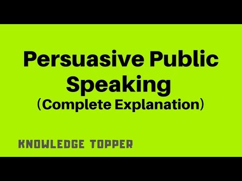 Persuasive Public Speaking By Knowledge Topper (Urdu/Hindi)