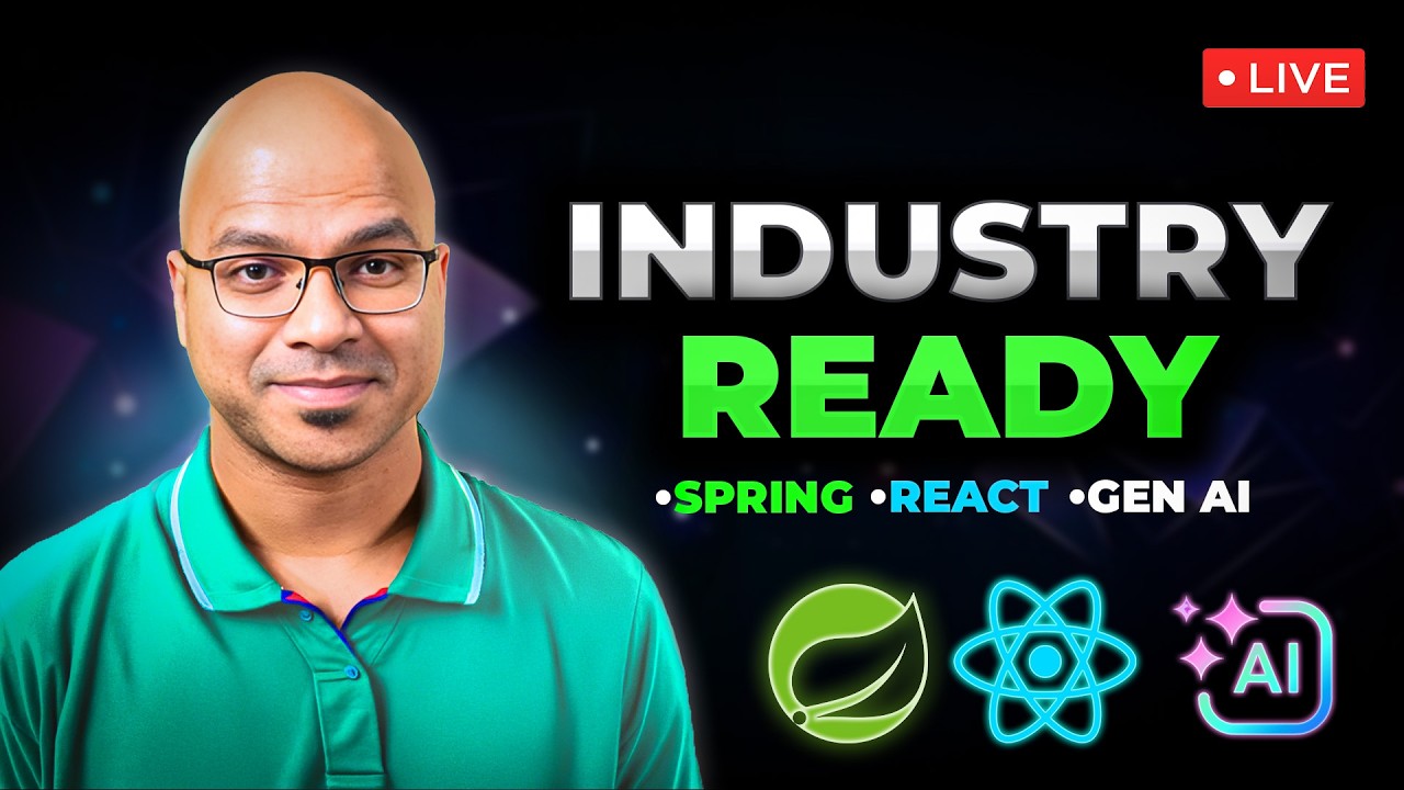 Industry-Ready Spring Boot, React & Gen AI -Live Course | TELUSKO