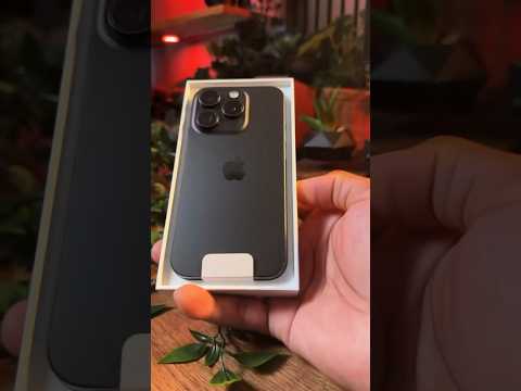 Unboxing The iPhone 15 Pro Black Titanium #iphone15pro #unboxingasmr #blacktitanium