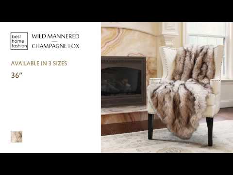 Best Home Fashion - Wild Mannered Faux Fur Throws
