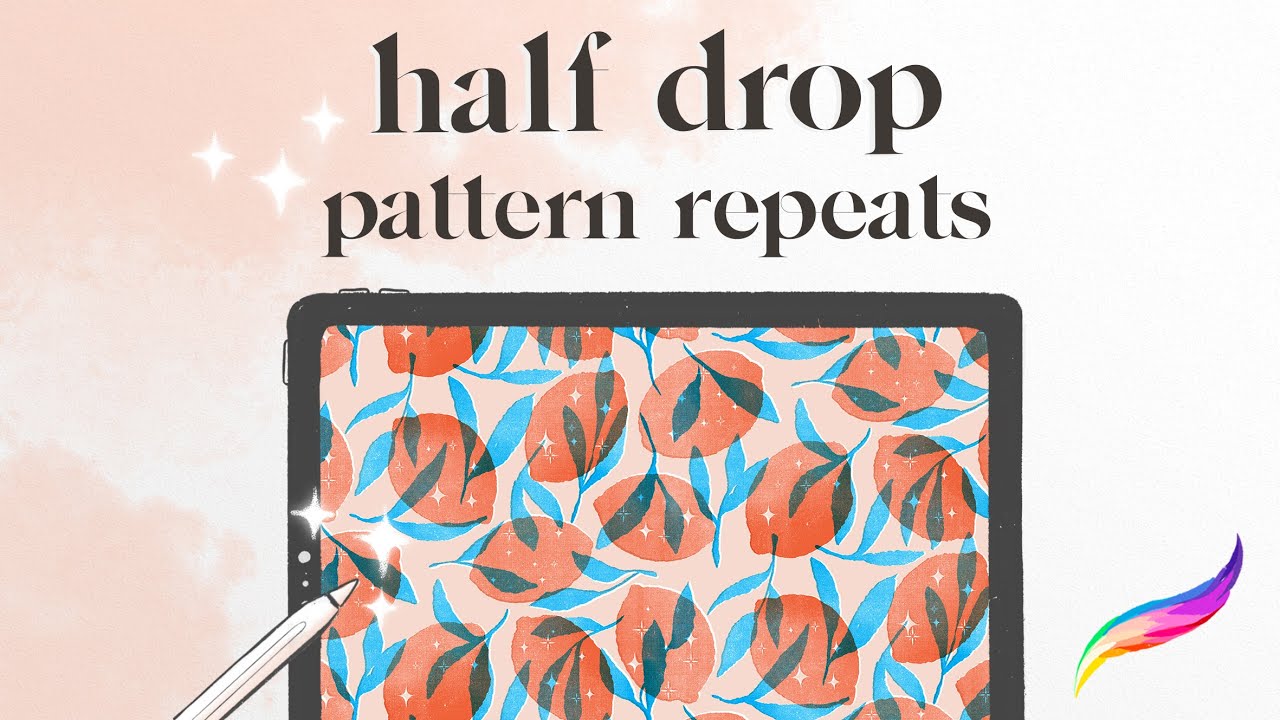 Half Drop Pattern Repeats in Procreate 5X