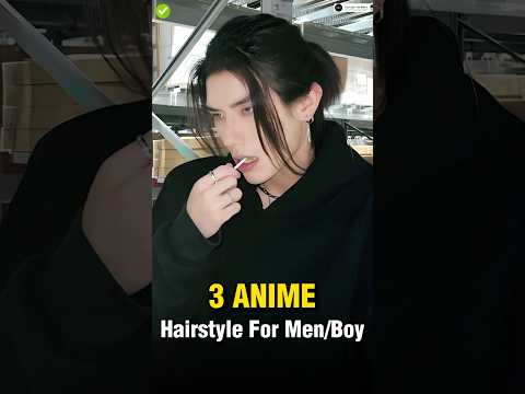 3 Best Anime Hairstyle For Men's ✅ || #shorts #viral