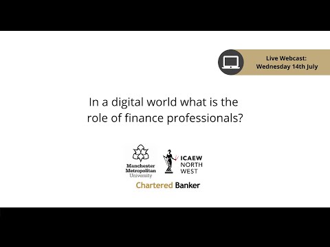 In a digital world what is the role of finance professionals?