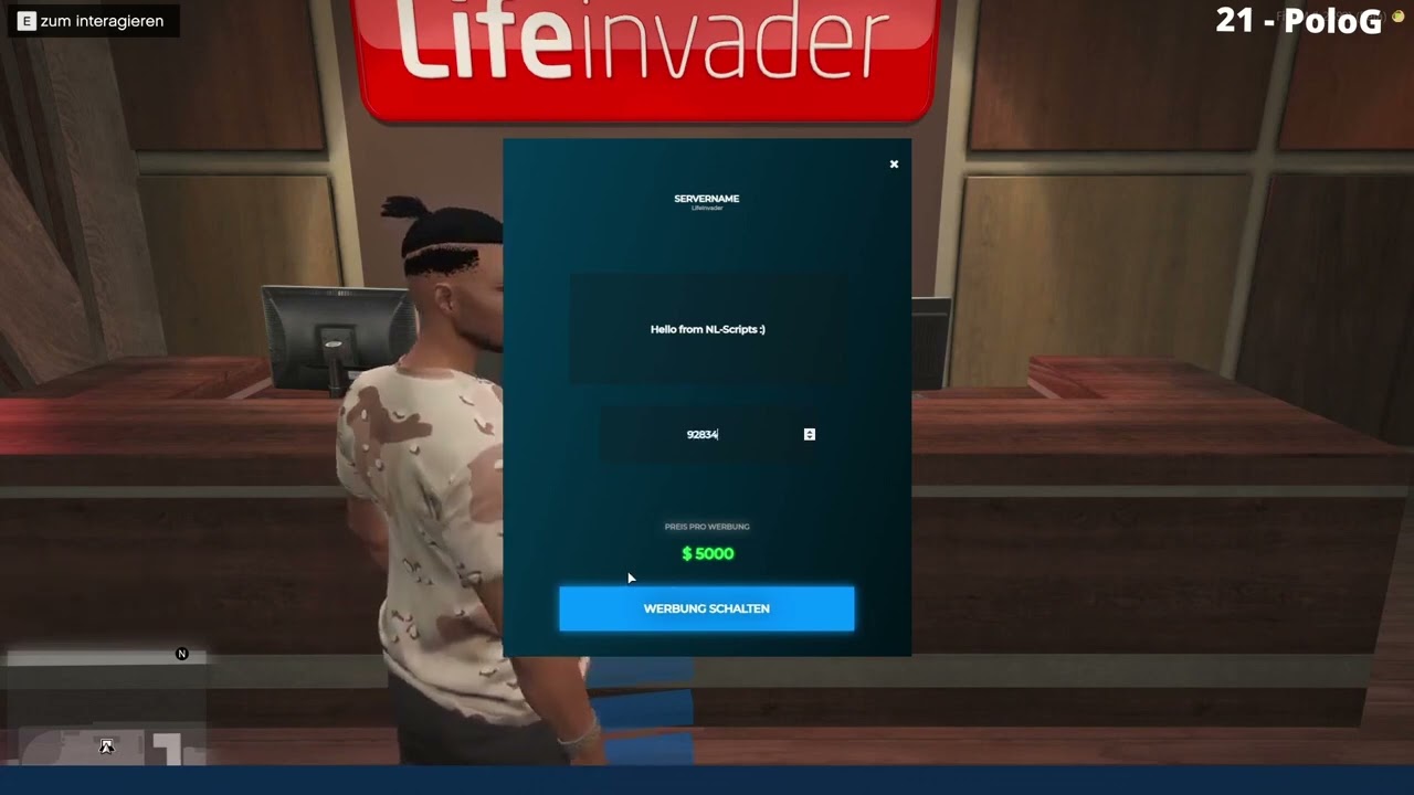 Lifeinvader | NL-Scripts