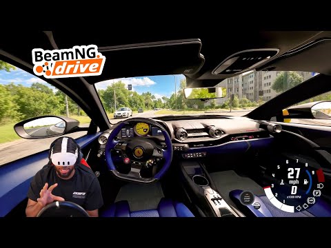 BeamNG.Drive in VR is basically just real life…