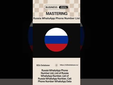 Russia WhatsApp Phone Number List | B2B Database