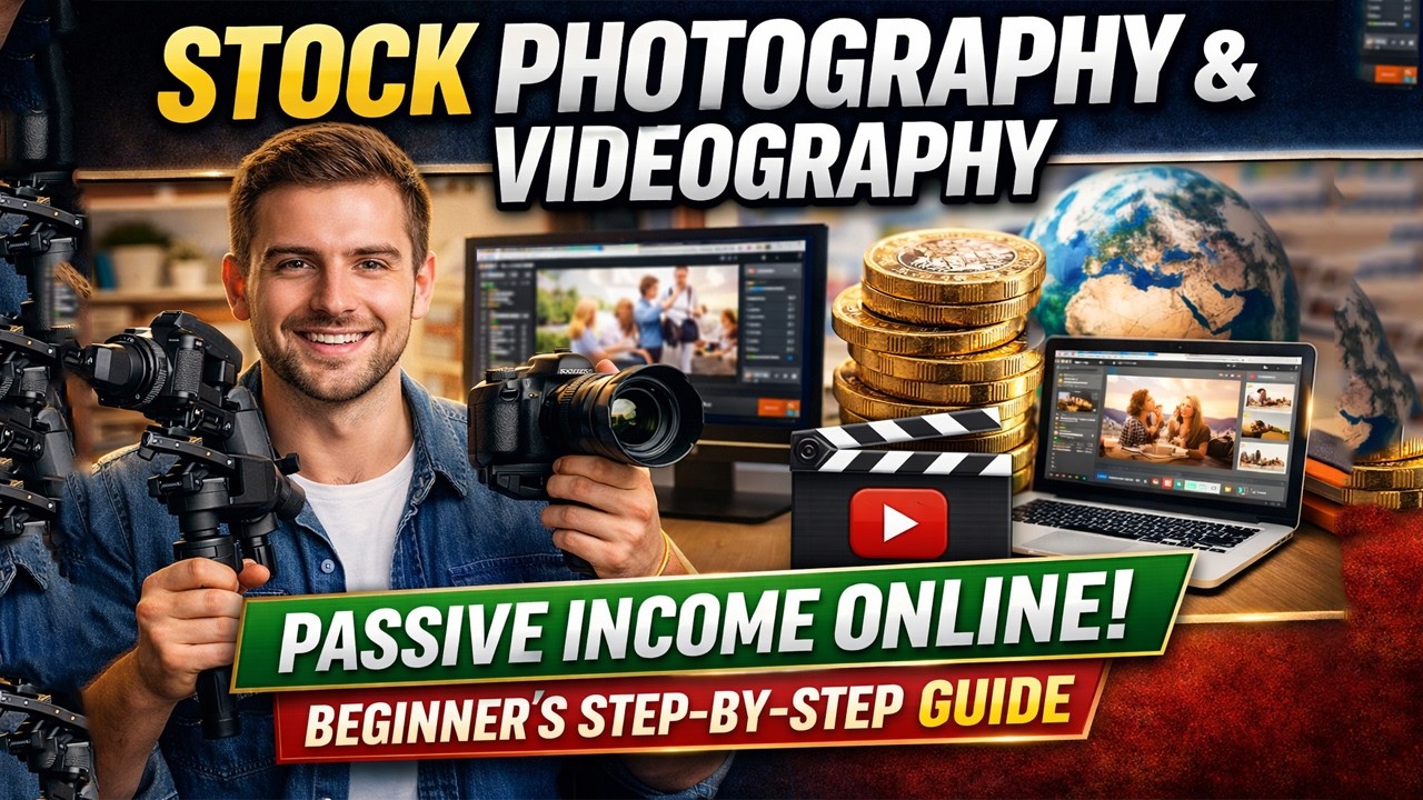 Stock Photography and Videography Tutorial for Beginners Passive Income Online Step by Step Guide