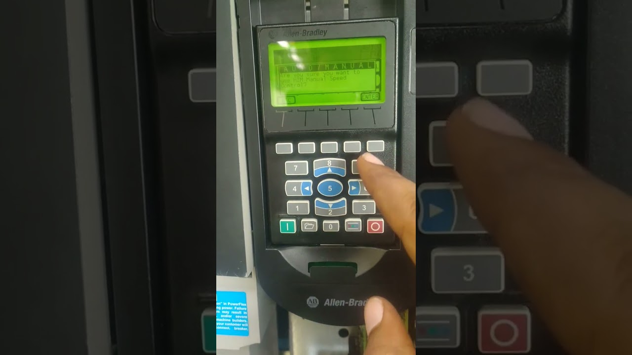 How to run in manual mode drive AB power flex 755 #shorts #engineering #drive #powerflex #viral