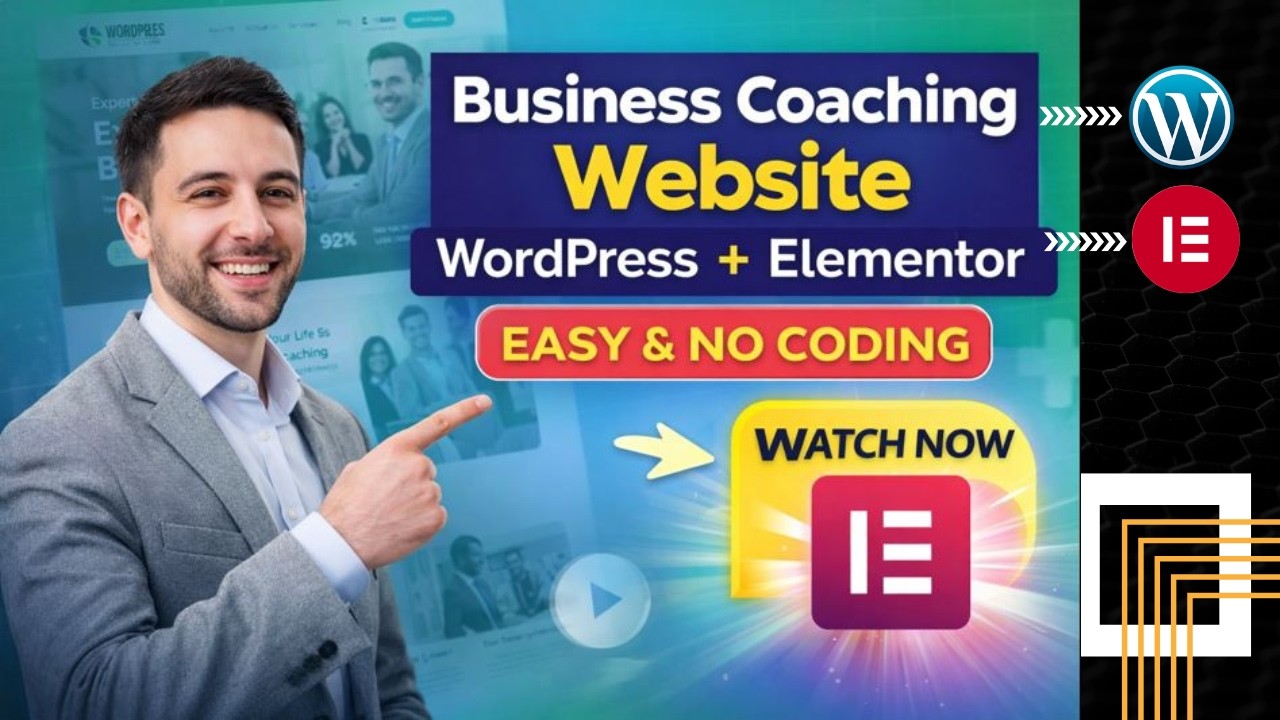 FREE - How to Create a Business Coaching Website Using WordPress & Elementor | Step-by-Step Tutorial