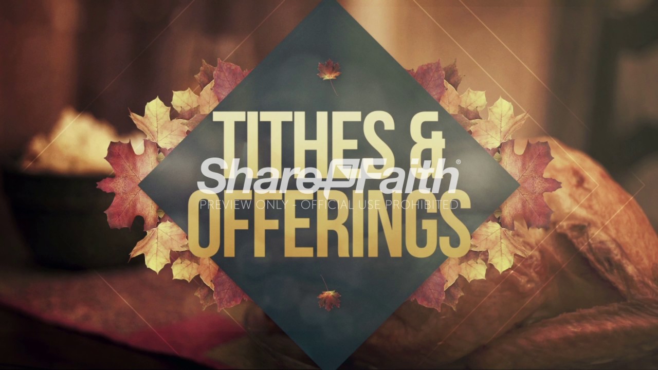 Thanksgiving Backgrounds: Happy Thanksgiving Tithes And Offerings Loop
