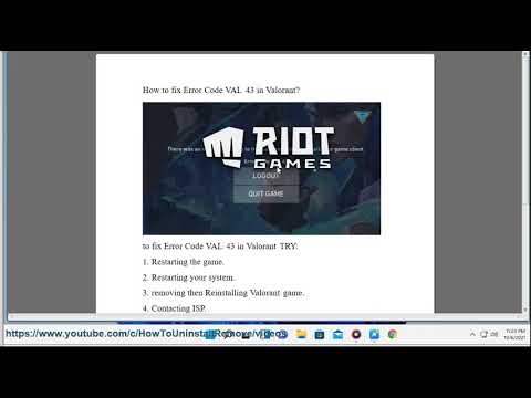 Fix Error Code VAL 43 in Valorant on Windows 11/10/8/7