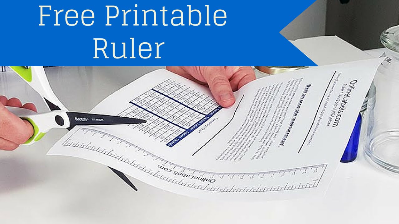 Free Printable Ruler - How To Measure Jar, Bottles and More!