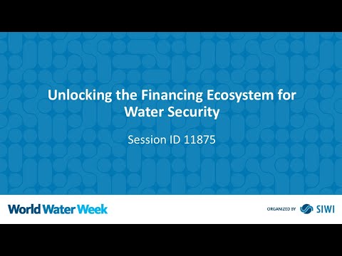 11875 Unlocking the Financing Ecosystem for Water Security