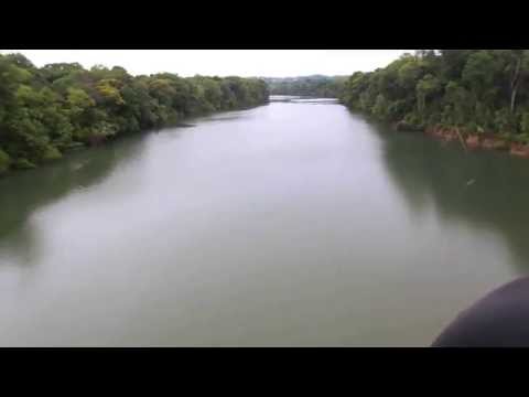 Helicopter ride down the Chagres River in Panama