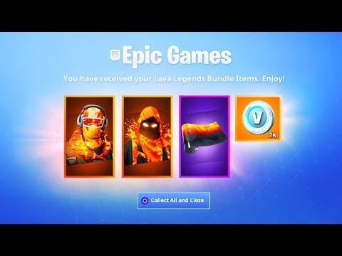 The NEW LAVA LEGENDS PACK in Fortnite..