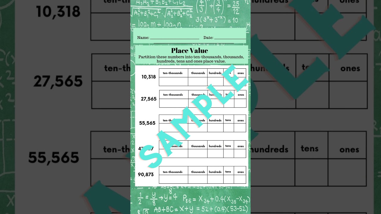 Place Value Worksheets