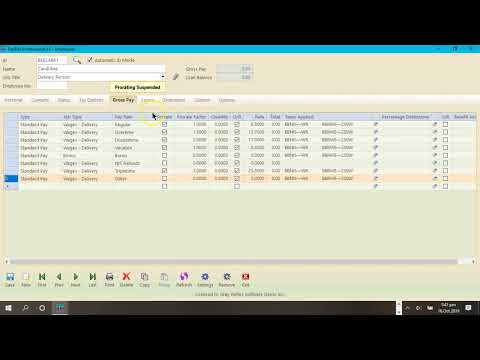 PayPak Professional 4.0 - Prorated Pay Rates