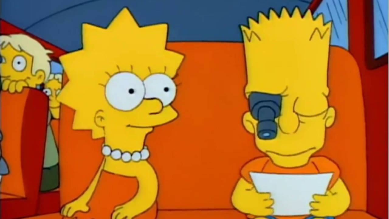 Bart Simpson Forges His Report Card