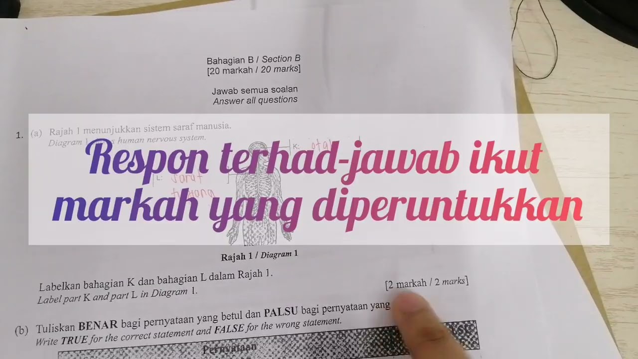 Teknik menjawab sains tingkatan 3