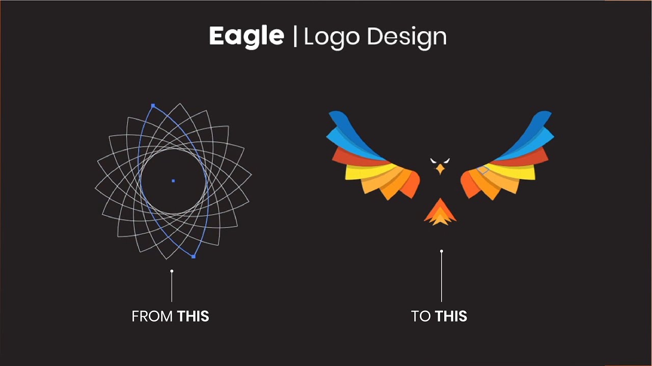 Check How I Created This Eagle Logo in 3 Minutes