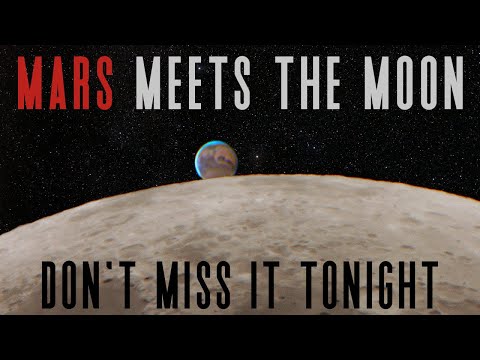How to see Mars Close to the Moon Tonight | Moon Occultation of Mars ...