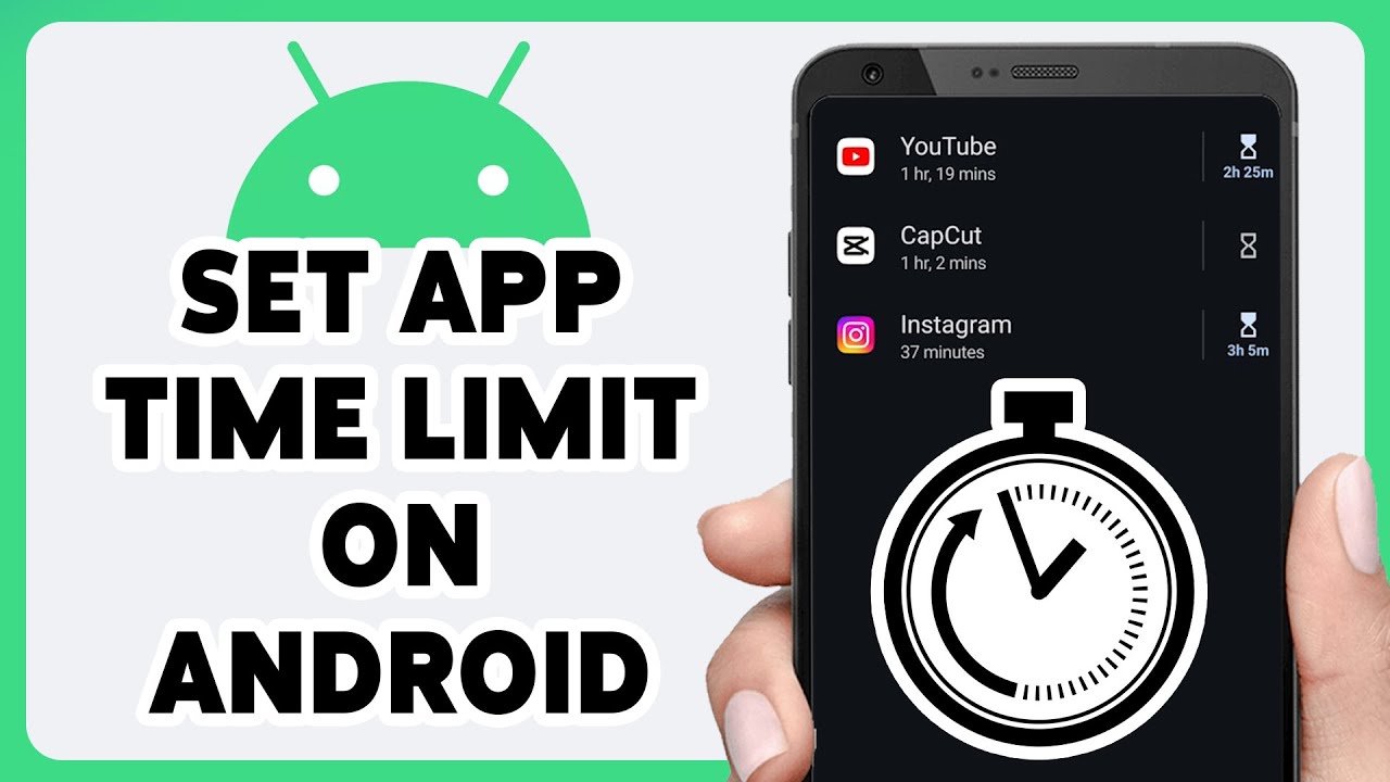 How To Set App Time Limit On Android 2024 | Android Application Usage Control Tutorial