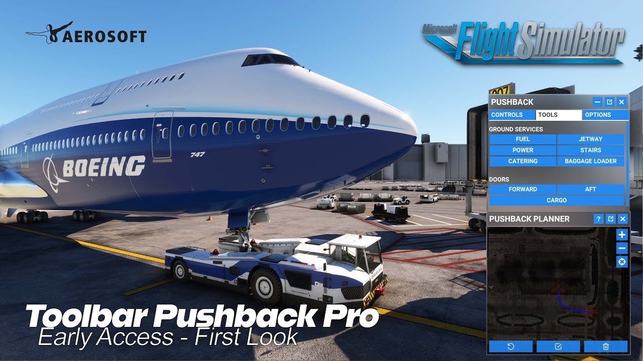 Aerosoft "Toolbar Pushback Pro" for marketplace - Tools & Utilities - Microsoft Flight Simulator ...